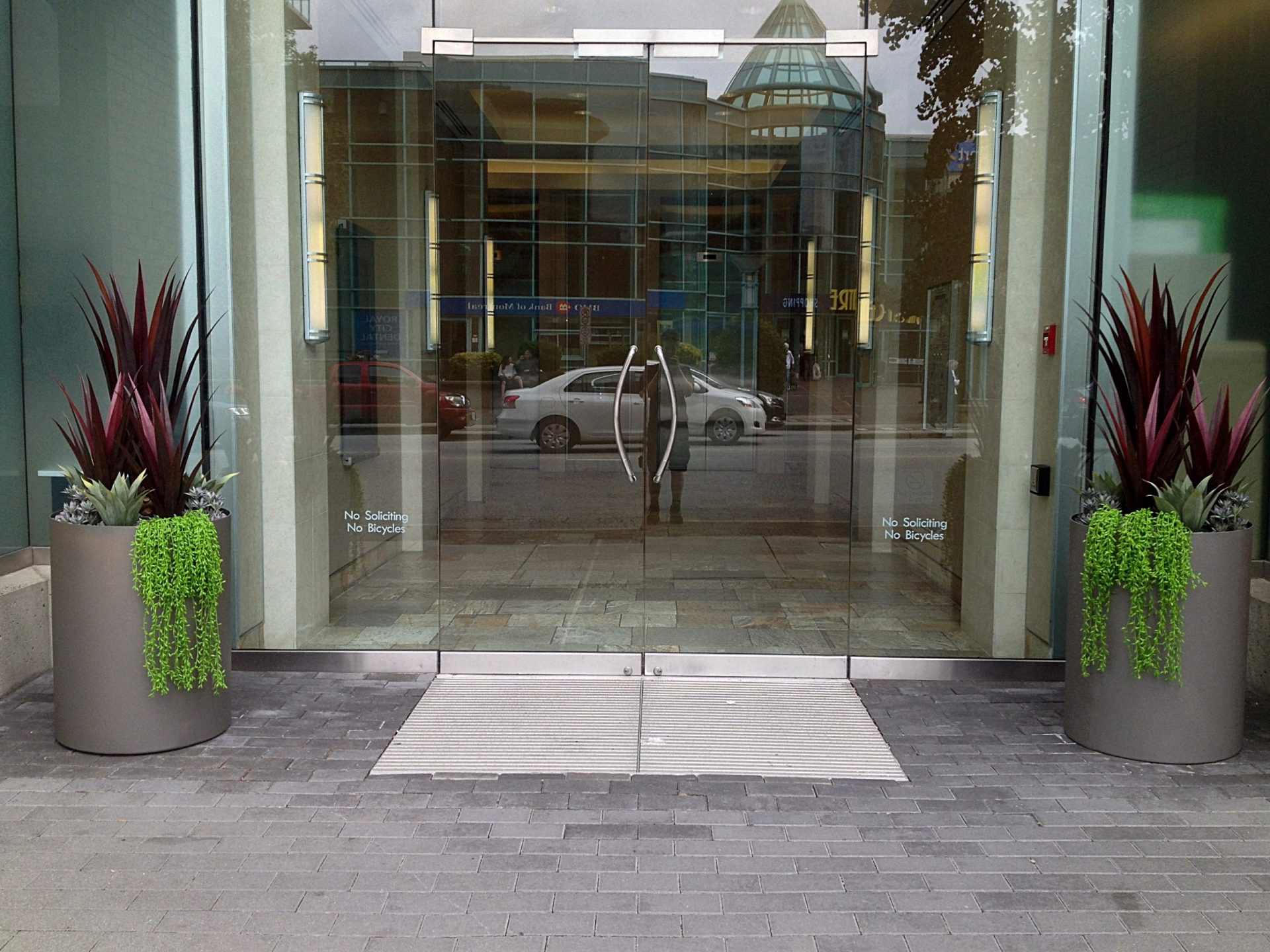 Steel Commercial Planters with Agave & Succulents // New Westminster ...